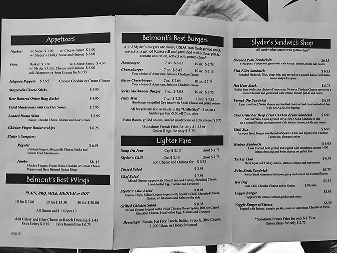 This menu isn't trying to impress food critics with fancy terminology&mdash;it's promising honest, satisfying food that's been perfected over decades of serving hungry Daytonians.