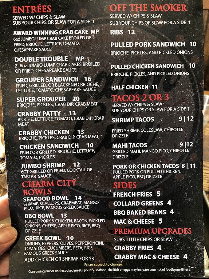 The menu board reveals the roadmap to flavor paradise. That Seafood Bowl is calling your name&mdash;loudly enough for your neighbors to hear.