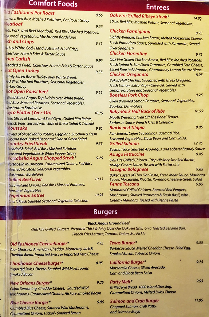 This menu isn't just reading material&mdash;it's a roadmap to happiness. Each item represents a potential life-changing food moment.