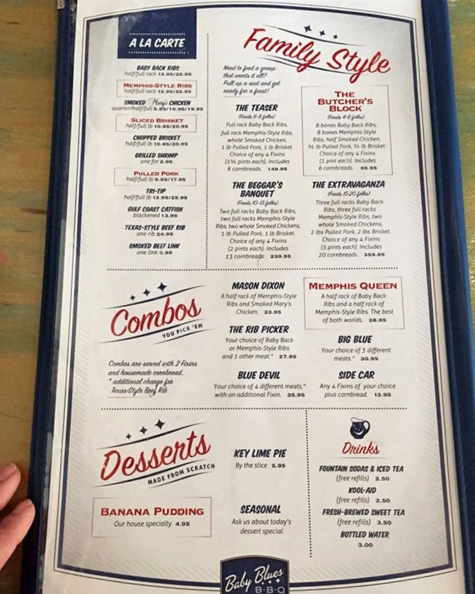 The menu reads like a love letter to smoked meat enthusiasts, with family-style options that encourage the best kind of sharing.