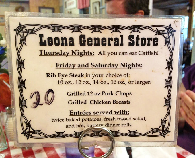 The menu board speaks fluent Texan: simple choices, serious portions, and no nonsense about it.