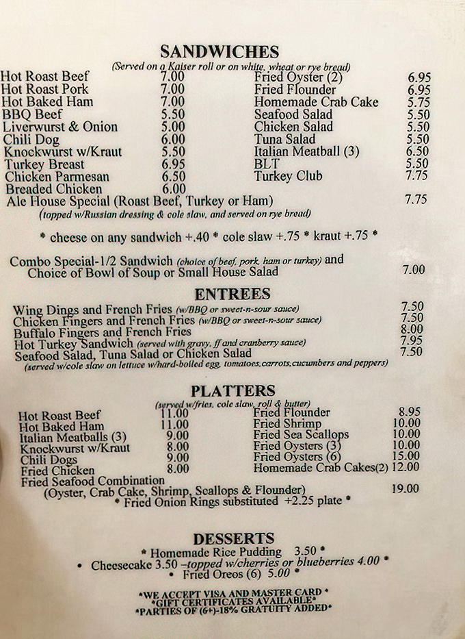 A menu that reads like a love letter to comfort food classics. No molecular gastronomy here&mdash;just honest food that satisfies the soul.