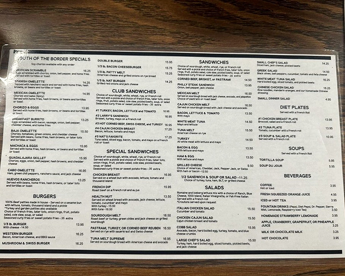 A menu that reads like a love letter to American breakfast classics. No molecular gastronomy here&mdash;just the promise of honest food that satisfies the soul.