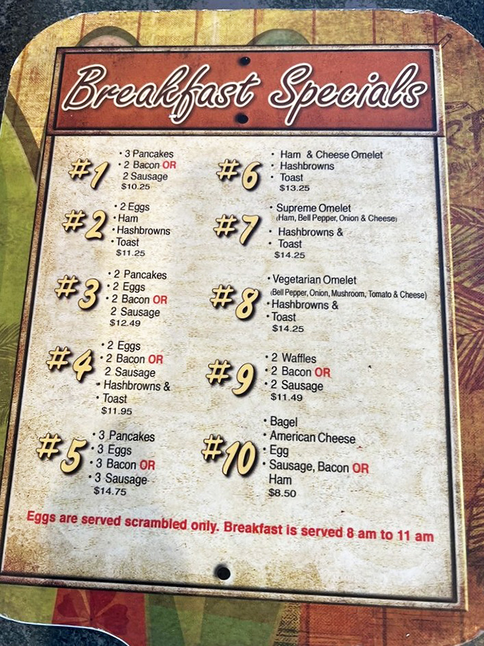 Breakfast that doesn't play second fiddle. These morning specials prove this pizza joint takes all meals seriously, from pancakes to omelets.