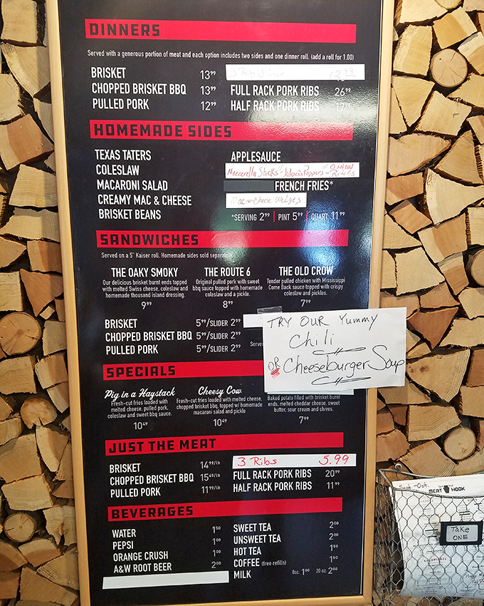 This menu isn't just a list&mdash;it's a roadmap to happiness. "Just the Meat" might be the three most beautiful words in the English language.