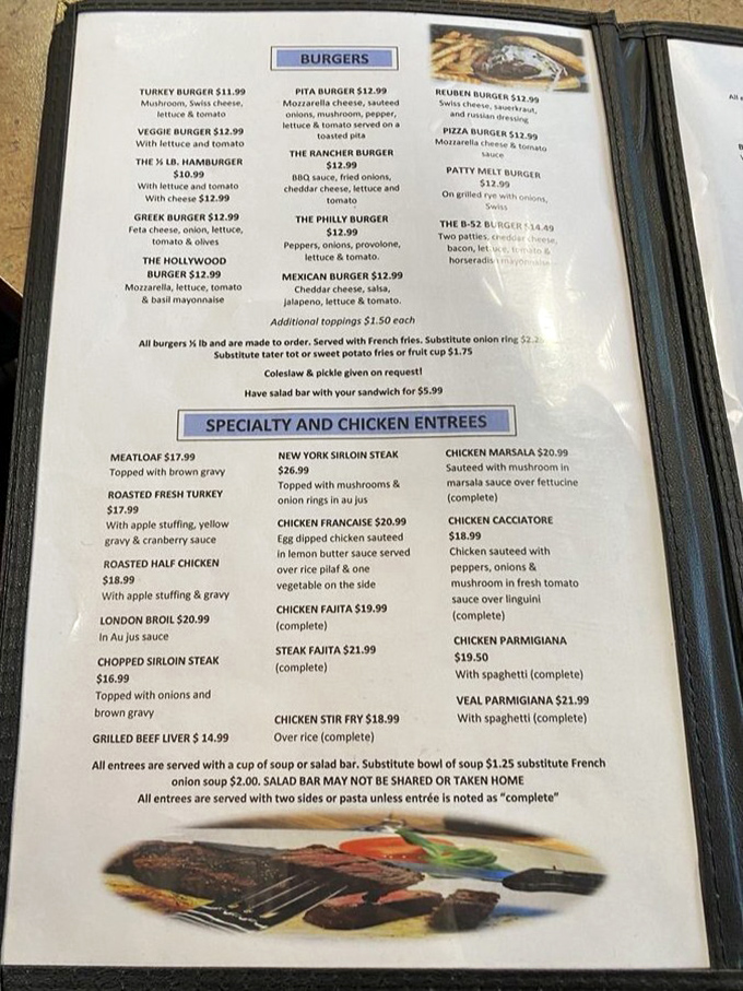 A menu that reads like America's greatest hits, featuring classics done right without unnecessary complications.