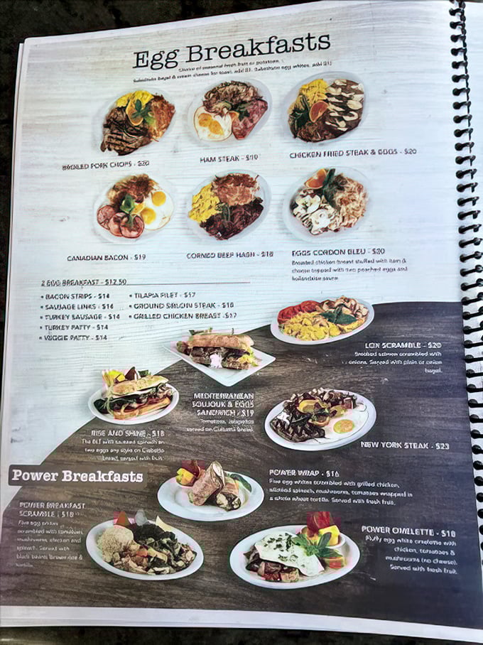 This isn't just a menu &ndash; it's a roadmap to breakfast bliss with options for every craving.