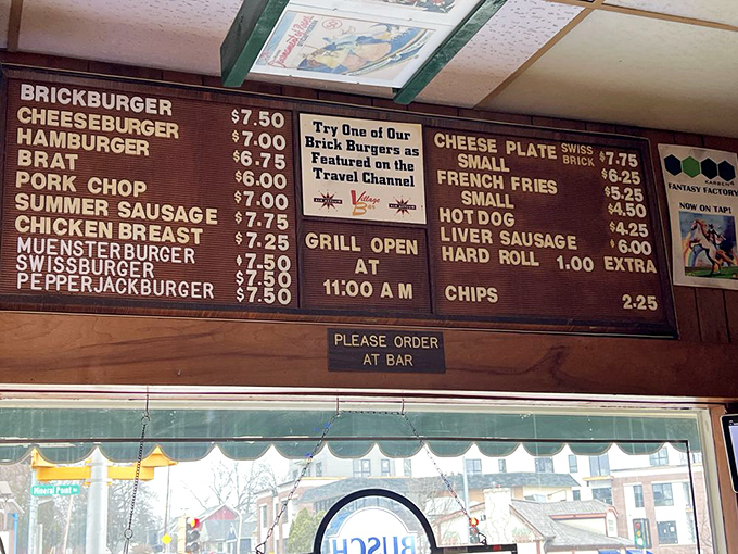 A menu board that hasn't changed much over the years &ndash; because when you've perfected something, why mess with success?