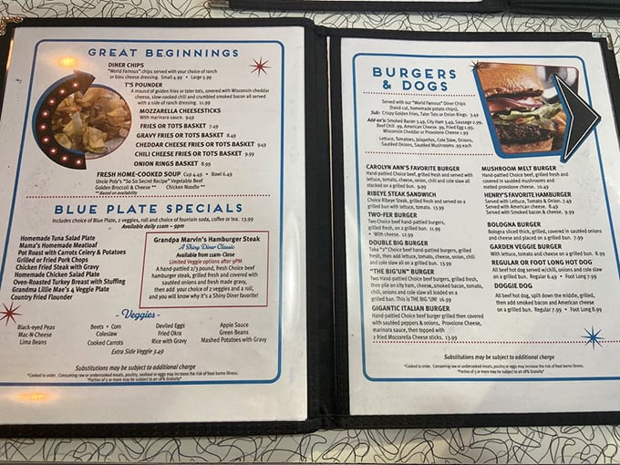This menu isn't just a list of food&mdash;it's a roadmap to happiness. The "Great Beginnings" section lives up to its ambitious name.