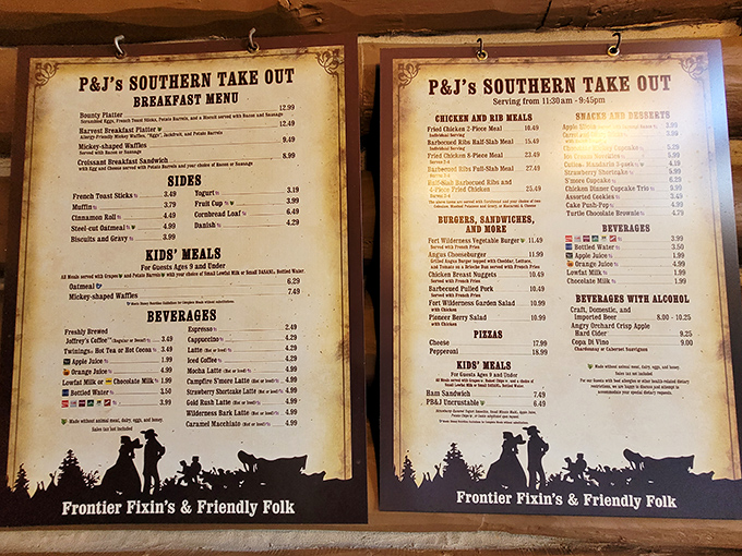 Southern comfort meets Disney magic on this menu that reads like a love letter to breakfast.