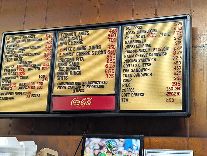 That menu board tells you everything you need to know about life's simple pleasures&mdash;no QR codes, no fusion cuisine, just honest Detroit comfort.