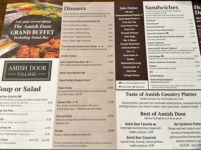 The menu reads like a love letter to comfort food classics. That "World Famous Broasted Chicken" isn't just making bold claims &ndash; it's making mouths water across Ohio.