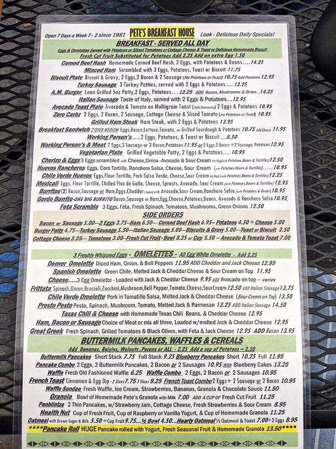 This isn't just a menu - it's a roadmap to comfort food heaven with options that'll make choosing impossible.