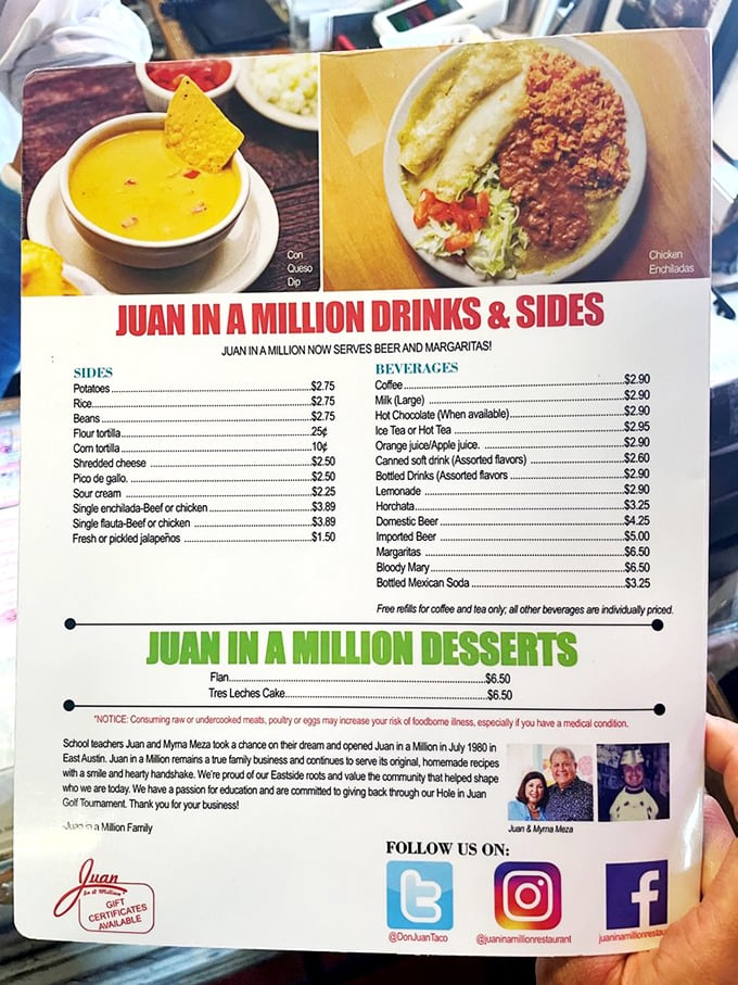 The menu tells the real story &ndash; this isn't just breakfast, it's an institution. Beer and margaritas now available? Breakfast tacos and tequila &ndash; name a more perfect combination.