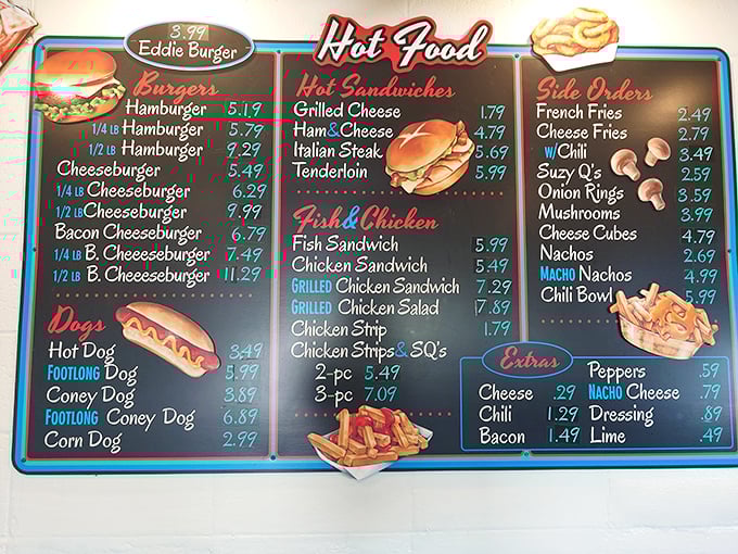 The menu board reads like a love letter to American classics &ndash; burgers, dogs, and shakes that haven't surrendered to trendy food fads.