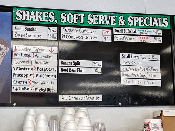 This menu board is like a roadmap to paradise&mdash;complete with sundae toppings that would make even the most disciplined dieter weak at the knees.