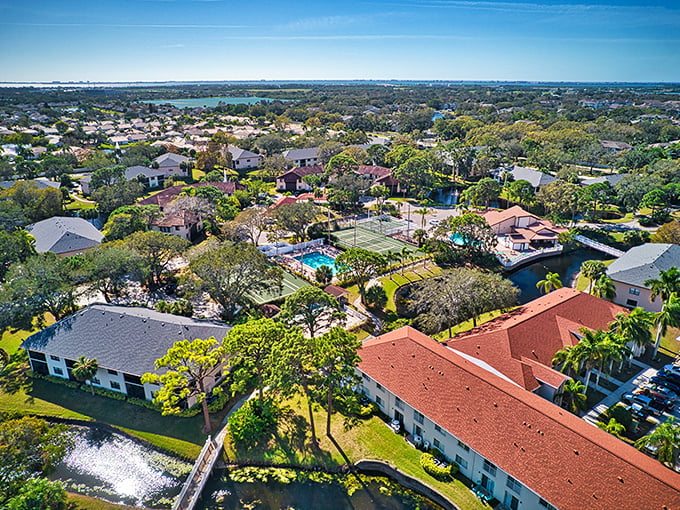 Red-roofed communities with pools, tennis courts, and water views&mdash;retirement as it was meant to be lived.