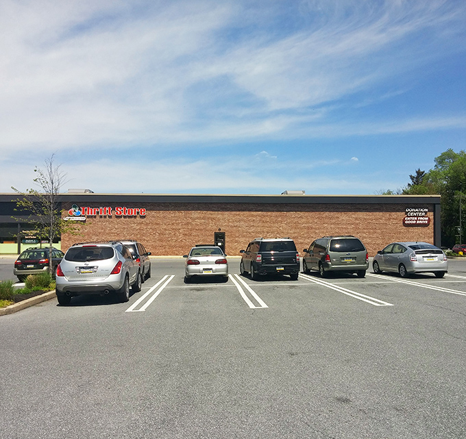 The parking lot tells its own tale&mdash;sedans to SUVs, proving that bargain hunting transcends all demographics in Pennsylvania's thrift paradise.
