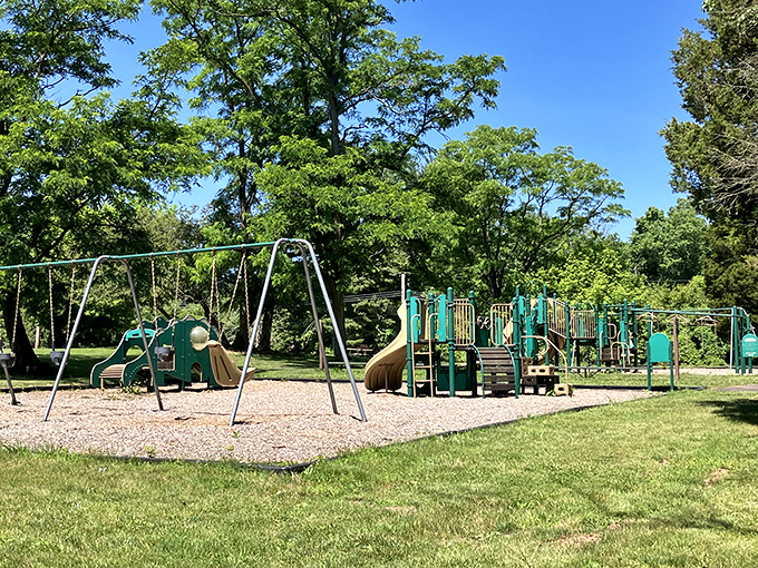 This playground proves that fun doesn't require batteries &ndash; just imagination and fresh air.