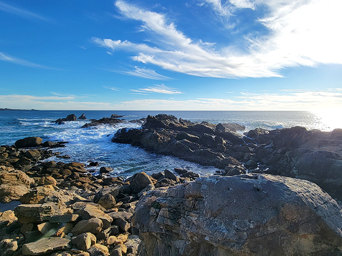 The ocean carved these coastal sculptures over millennia, proving water has more patience than anyone waiting for a table at Nobu.