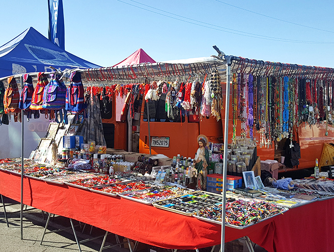 Colorful stalls create shopping mazes where getting lost becomes half the fun of finding unexpected treasures.