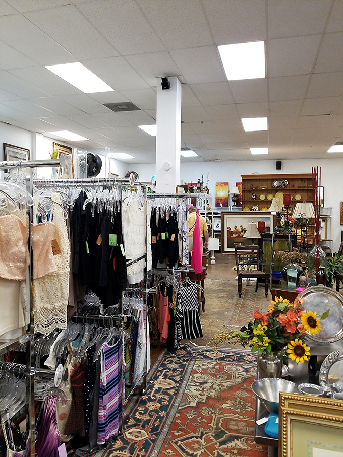 Where formal wear meets casual finds. That sequined number might have attended one gala before landing here, waiting for your next special occasion.