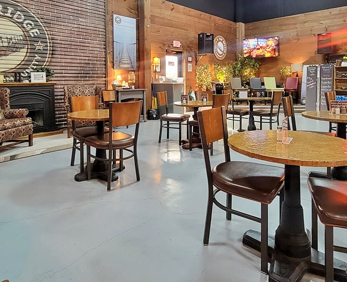 The caf&eacute; area feels more like a cozy neighborhood coffee shop than a thrift store add-on&mdash;a perfect spot to rest weary bargain-hunting legs.