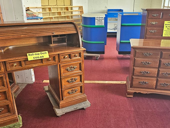That roll-top desk isn't just furniture&mdash;it's a time machine to when correspondence was an art form and drawers held secrets.