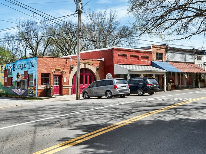 Bell Buckle's colorful storefronts invite you to step back to a time when shopping was an adventure, not just an errand.