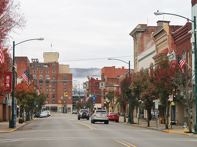 Bradford's classic Main Street could be a movie set with its perfectly preserved brick buildings and vintage lampposts.