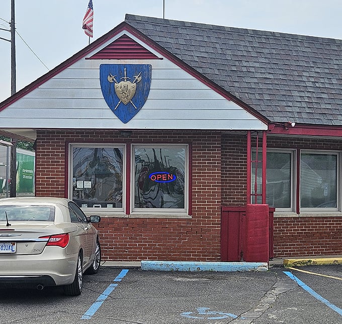 Canterbury Palace looks like a cozy storybook cottage that happens to serve eggs instead of housing fairy tale characters.