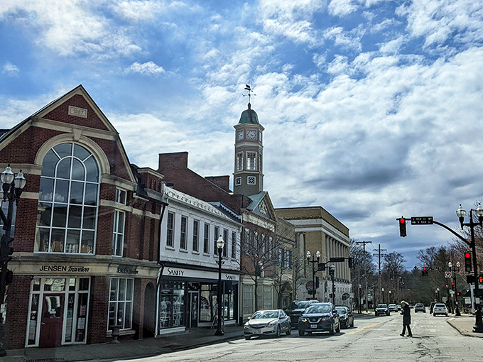 Chagrin Falls' charming downtown features historic buildings, bustling streets, and a welcoming small-town vibe just steps from the heart of the community.