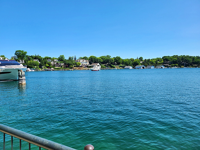 Charlevoix's picture-perfect channel connects two magnificent lakes. No wonder boaters consider this town their happy place!