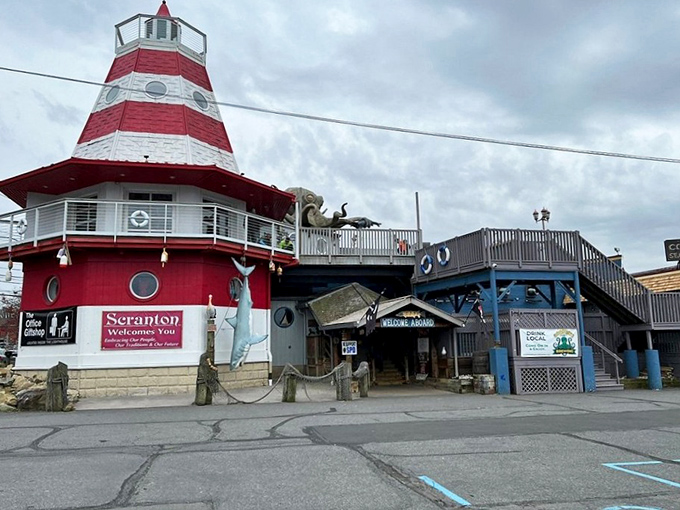 Cooper's Seafood House (lighthouse exterior): "Part lighthouse, part seafood wonderland&mdash;this Scranton landmark is what happens when nautical dreams come true!"