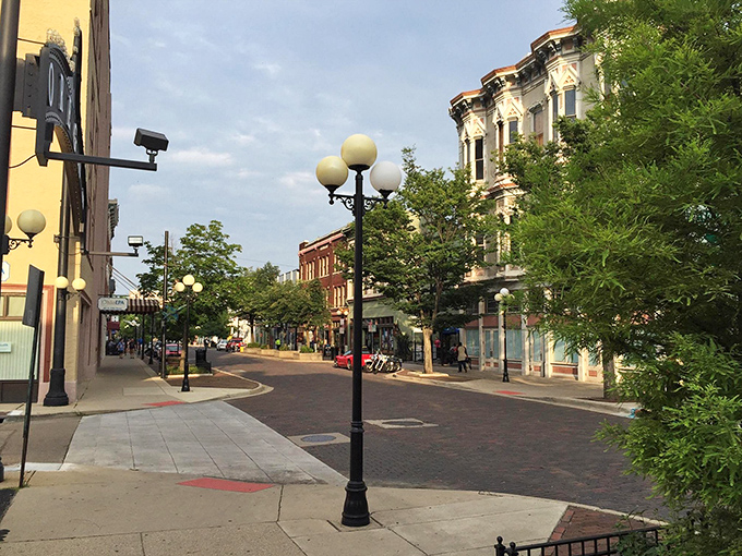 Dayton's skyline reaches toward blue skies, offering urban living with surprising affordability just blocks from these impressive structures.