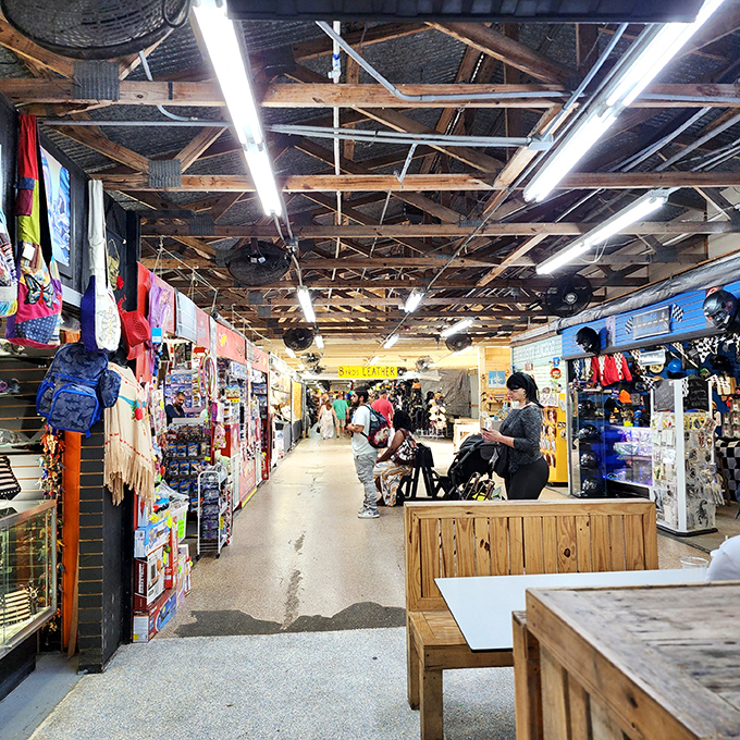 The Daytona Flea Market from above looks like a small town dedicated entirely to the art of the deal.