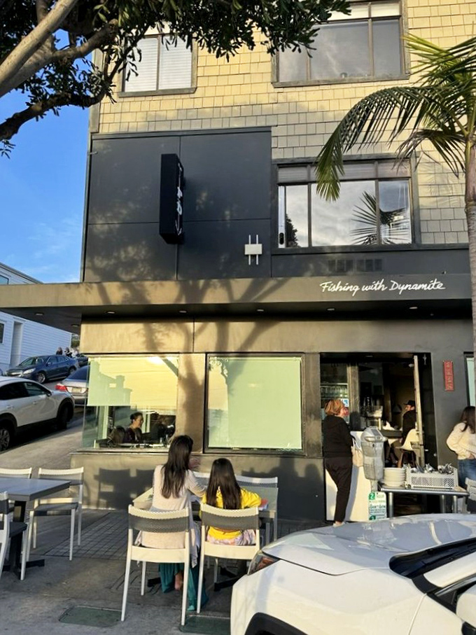 Modern meets maritime in this sleek spot where "Fishing with Dynamite" promises explosive flavors worth the coastal drive. 