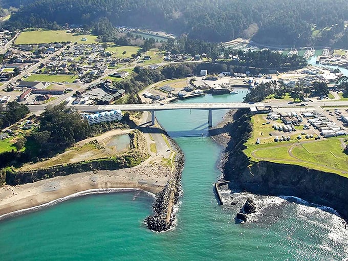 Fort Bragg's working harbor where real fishermen meet weekend warriors, and everyone leaves happy with stories.