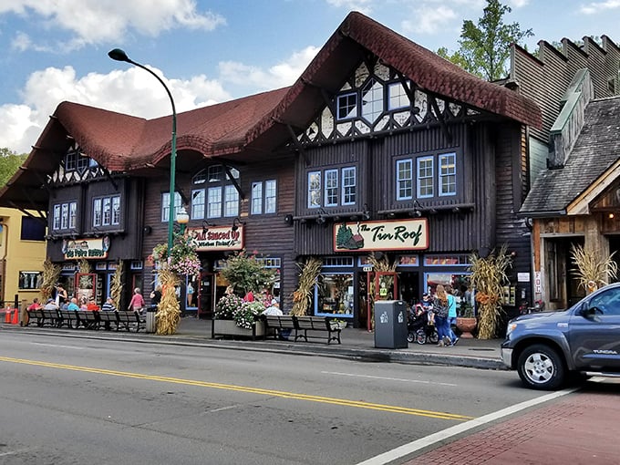 Bavarian-style charm nestled in Smoky Mountain foothills creates an unexpected European vacation without the passport hassle.