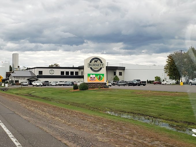 Behold, the mighty Burnett Dairy! It&rsquo;s a testament to Wisconsin&rsquo;s rich heritage, where good things are made. Pure pastoral delight!