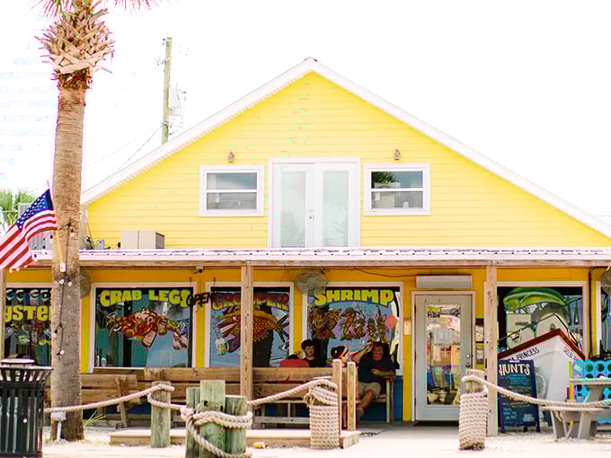 Hunt's sunny yellow exterior is like a beacon for oyster lovers. Your stomach is already thanking you for the detour.