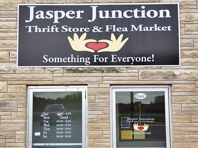 "Something For Everyone!" isn't just a slogan at Jasper Junction&mdash;it's a promise written in stone. Literally, on their stone facade.