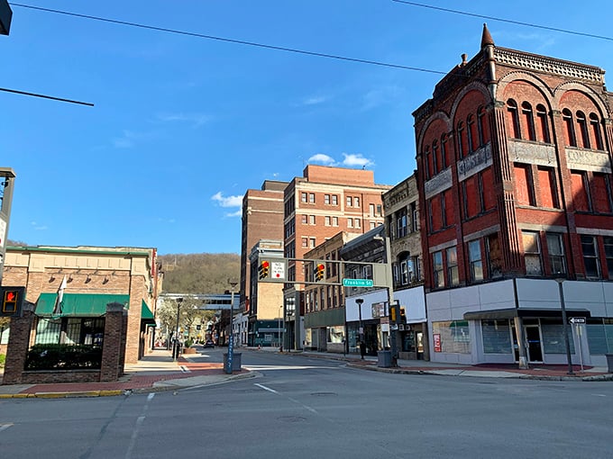 Johnstown's impressive architecture stands proud against the backdrop of Pennsylvania's rolling hills, a testament to resilience.