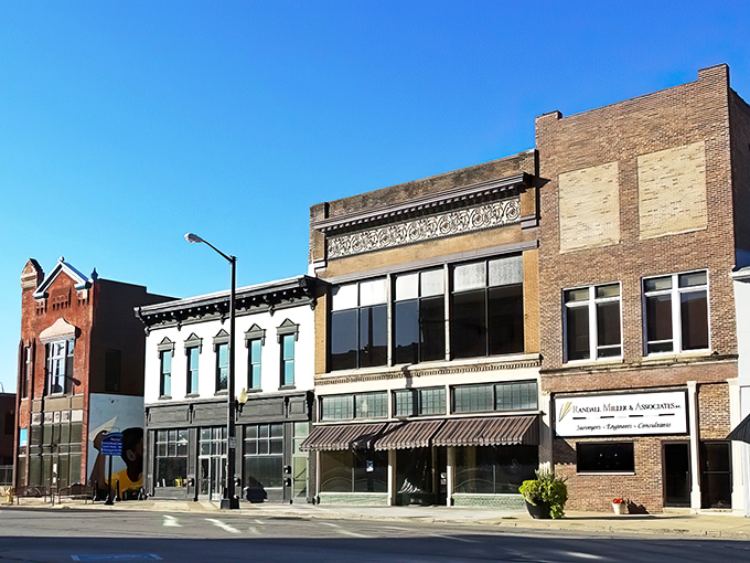 Marion's main street whispers stories of small-town America through windows that have watched decades unfold.