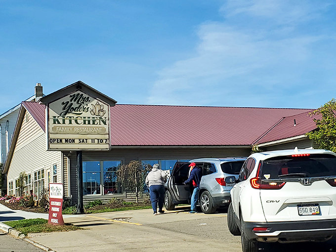 Mrs. Yoder's Kitchen doesn't need fancy frills &ndash; just a red roof and the promise of homestyle cooking that'll make you weep with joy.