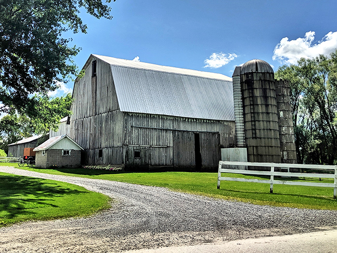 Barn-raising or barn-amazing? New Wilmington's traditional Amish structures stand as monuments to craftsmanship and community. 