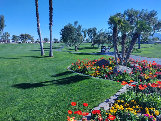Golf course living without the country club prices. Those flowers didn't plant themselves, but thankfully, you don't have to either.