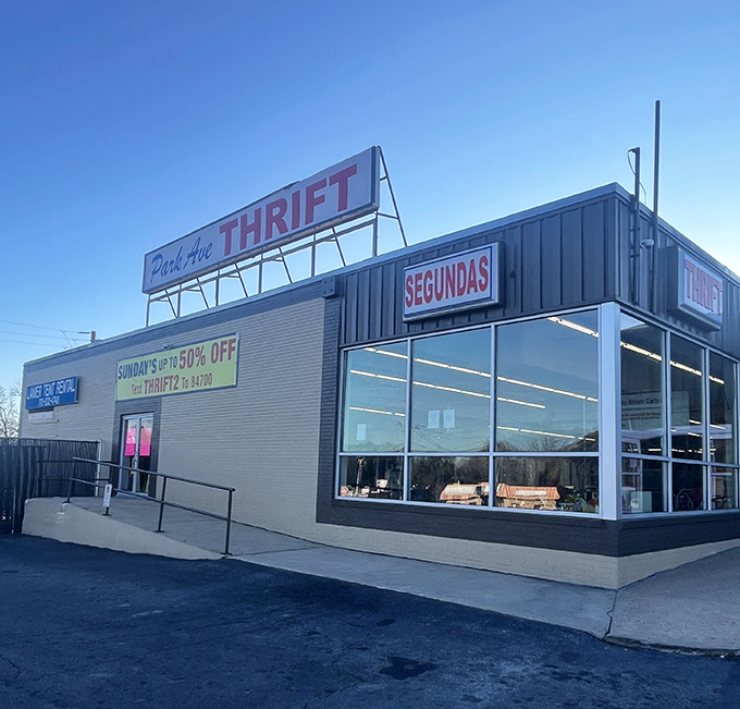 Park Avenue Thrift's "Segundas" section is where savvy shoppers find those "almost perfect" items at prices that feel like stealing.