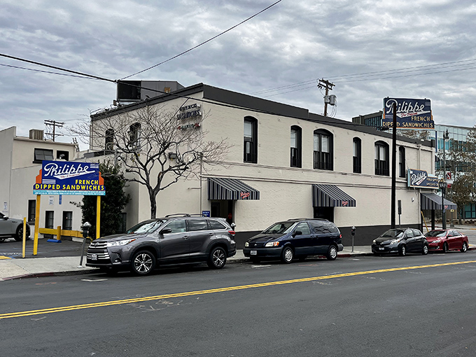 Philippe's classic storefront promises French dipped perfection. Some traditions are worth preserving for over a century.