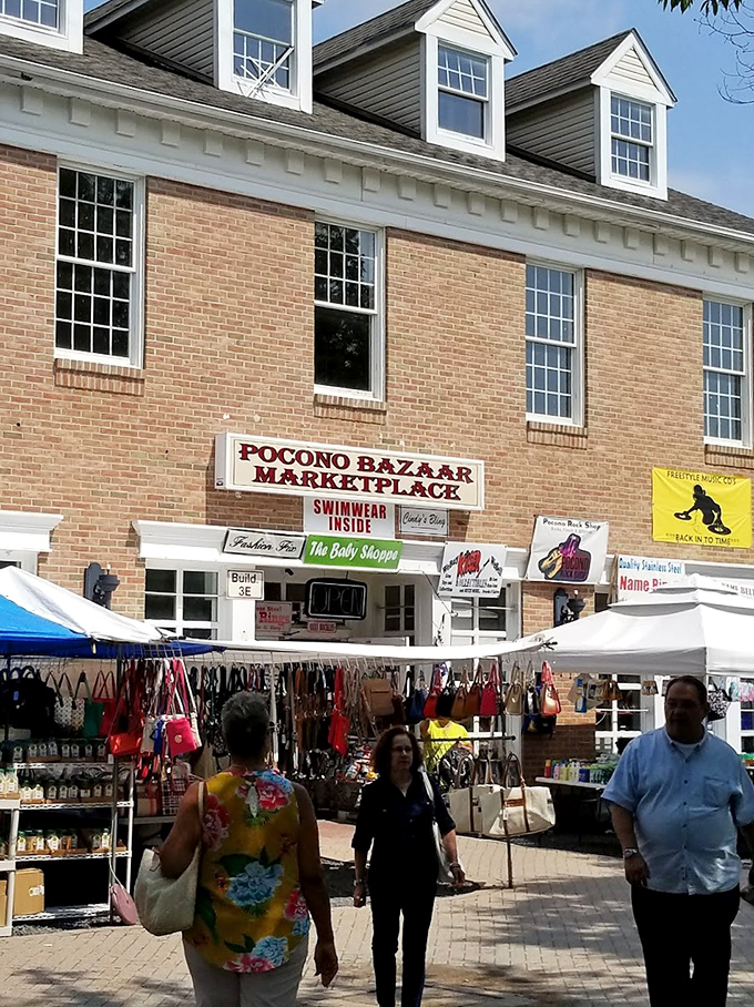 Handmade goods, colorful displays, and open-air stalls turn the brick paths of Pocono Bazaar Marketplace into a treasure-hunter&rsquo;s weekend dream.